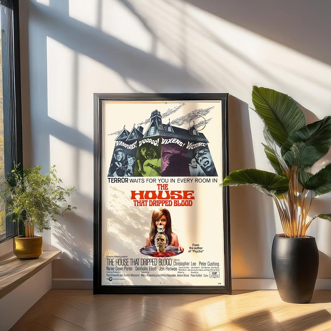 The House That Dripped Blood: Vintage Horror Film Poster, Amicus (1970s ...