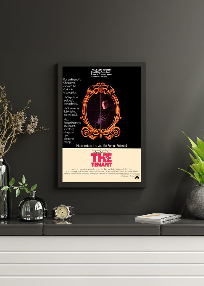 The Tenant 1976 Restored Movie Poster: 1970s Roman Polanski Avant Garde ...
