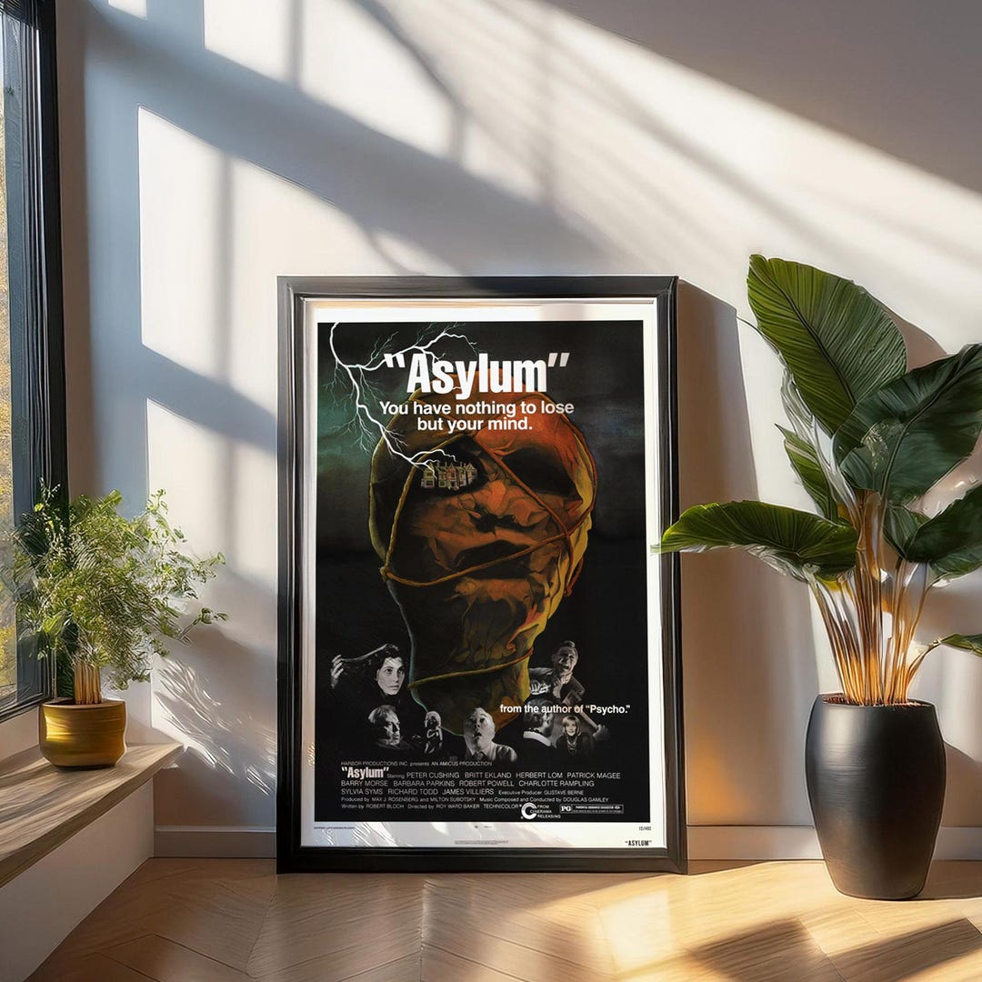 Asylum Restored Horror Film Poster: 1972 Amicus Cinema Art Homeware - Etsy