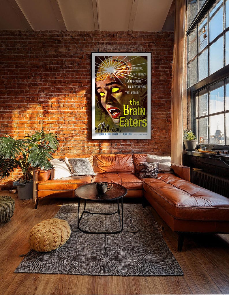 The Brain Eaters Restored Movie Poster: 1950s Sci-fi B-movie - Etsy