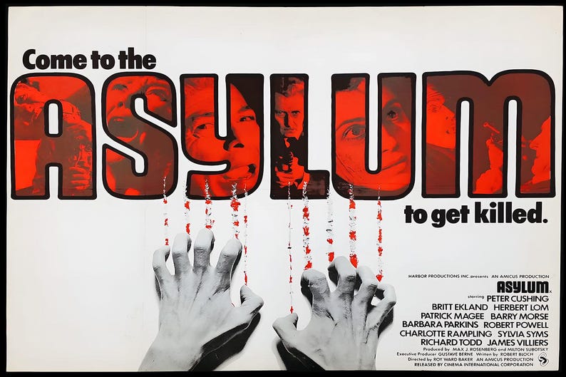 Vintage Amicus Horror Film Cinema Poster Birthday Gift for Partner ...