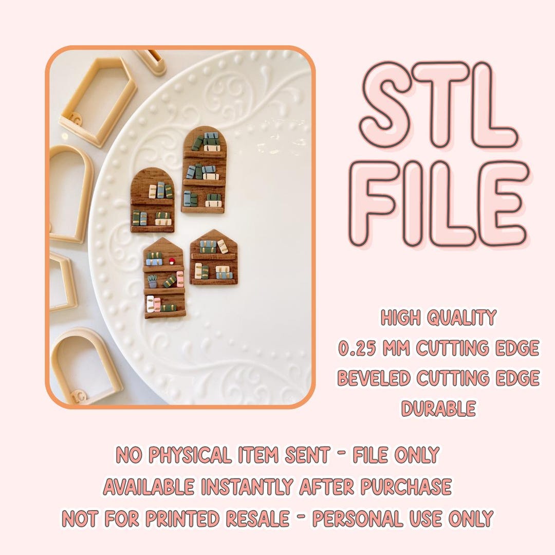 Bookshelf Builders STL Clay Cutter Digital File - Etsy