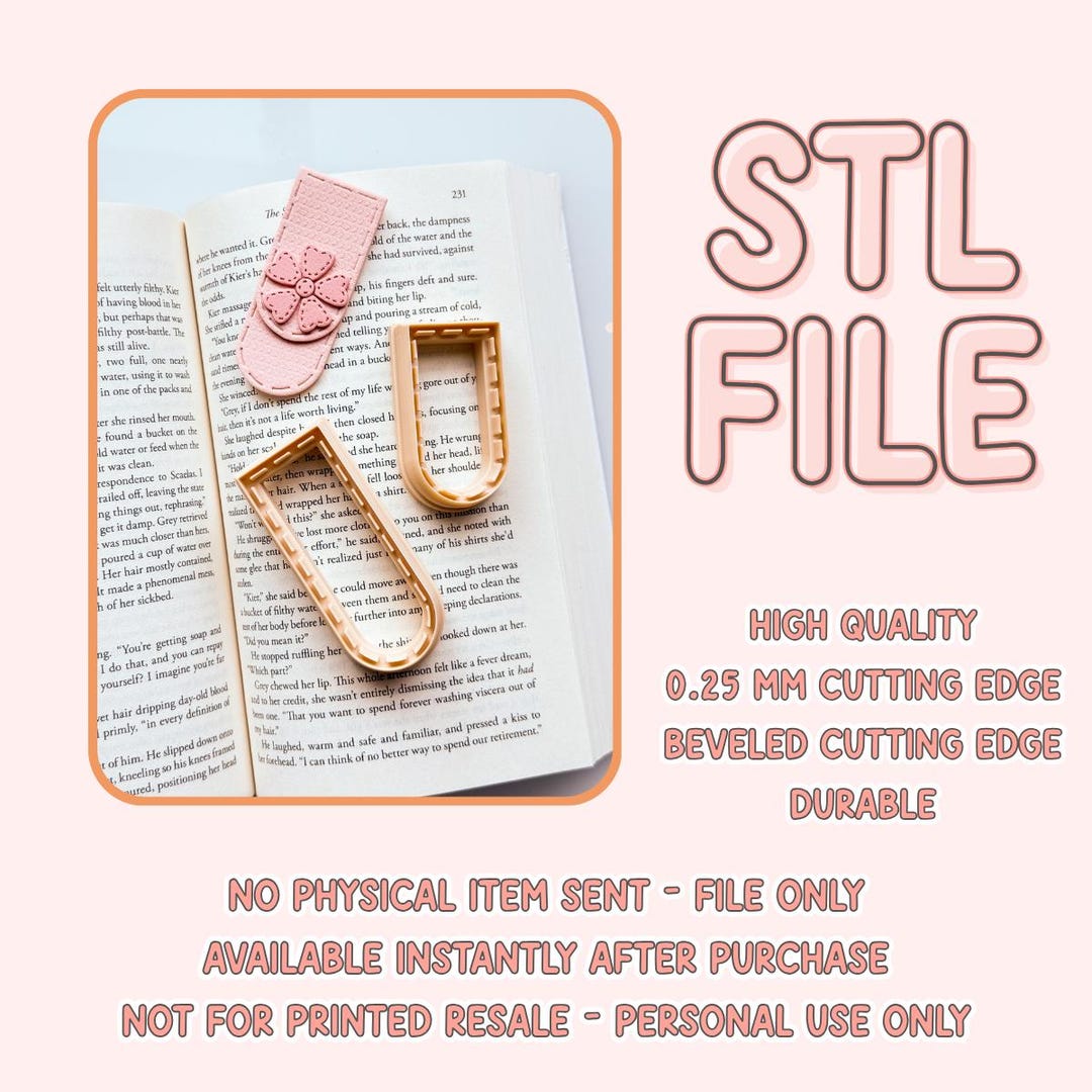 Stacked Bookmarks 1 STL Clay Cutter Digital File - Etsy