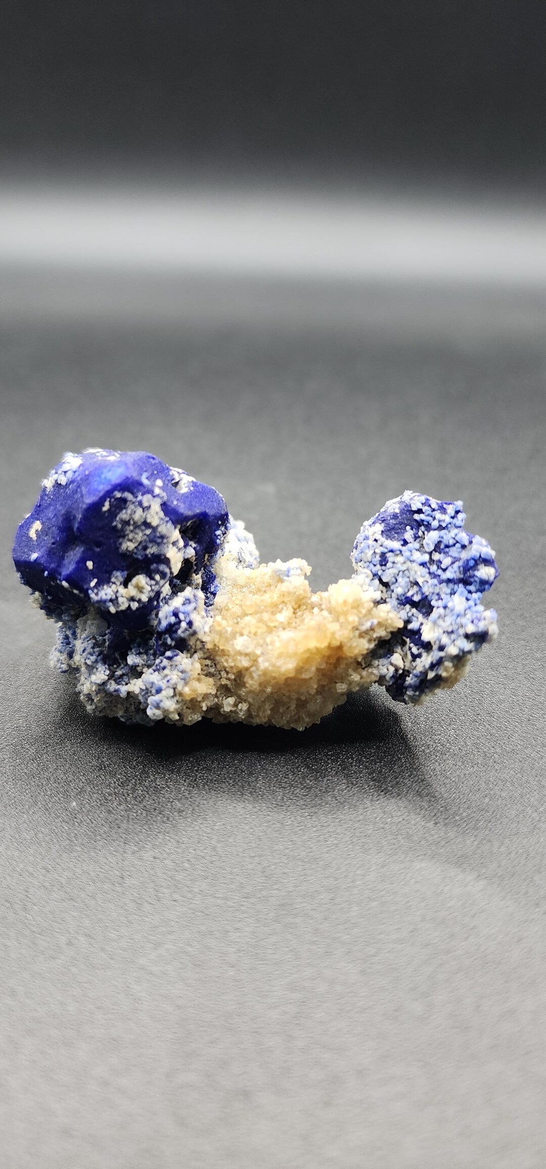 Ink Blue Lazurite Crystal Specimen With Golden Pyrite | Natural Lapis ...
