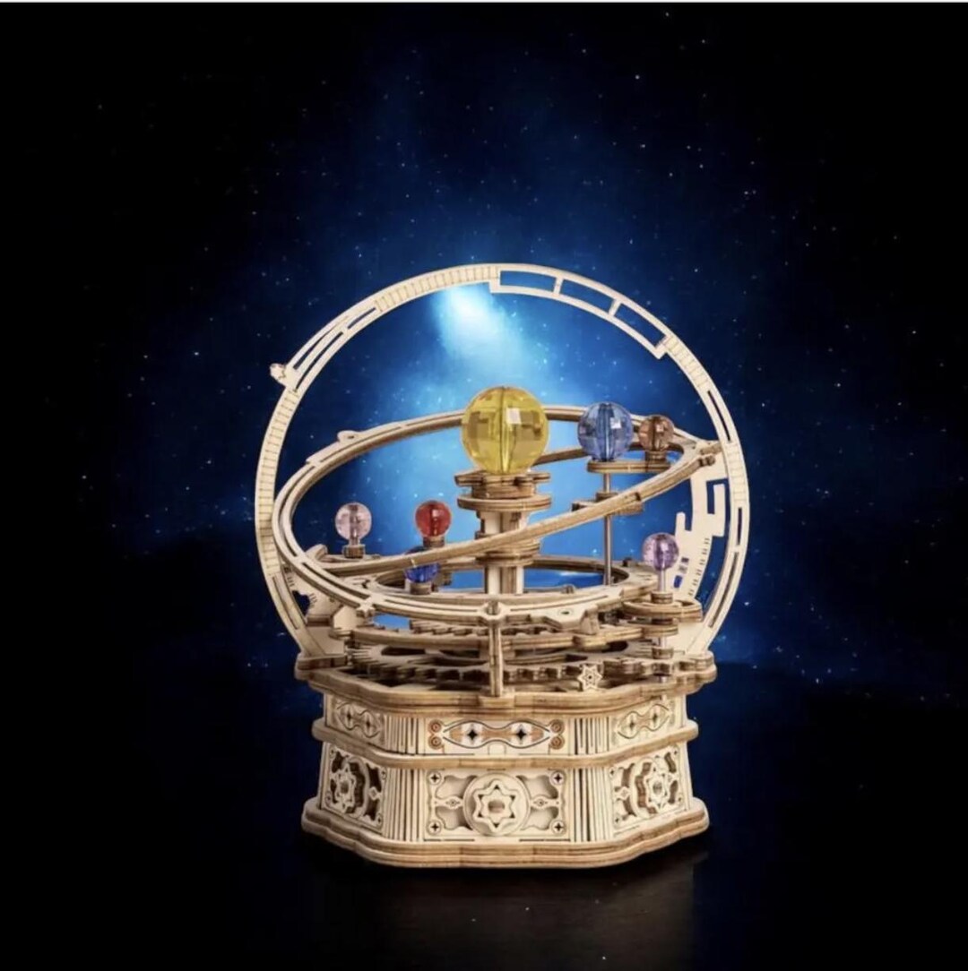 3D Puzzle Wooden Solar System - DIY Planetary Model Kit - Handmade ...