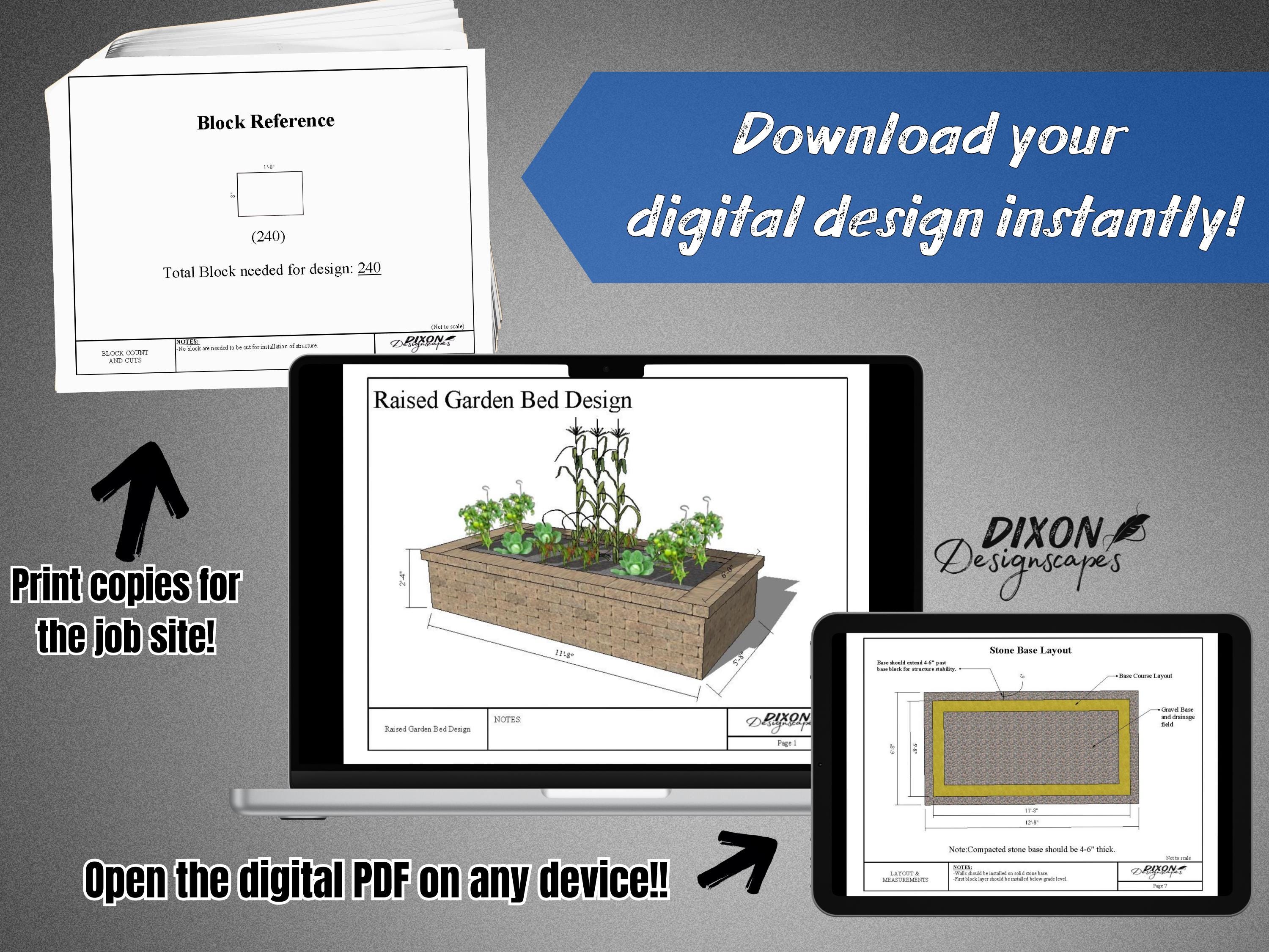 Raised Garden Bed Design - DIY Garden Bed Plans - Step-by-step Building ...
