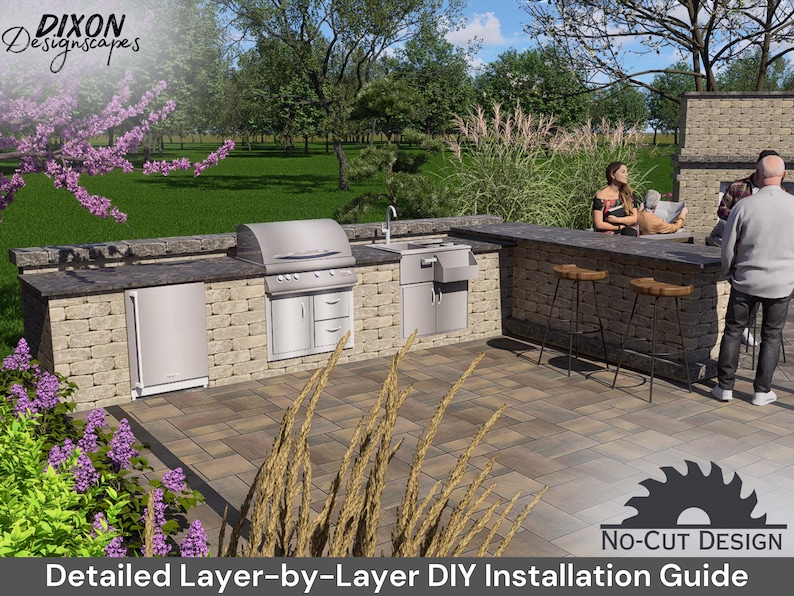 Harmony Outdoor Kitchen Design - DIY Outdoor Kitchen Plans - Step-by ...