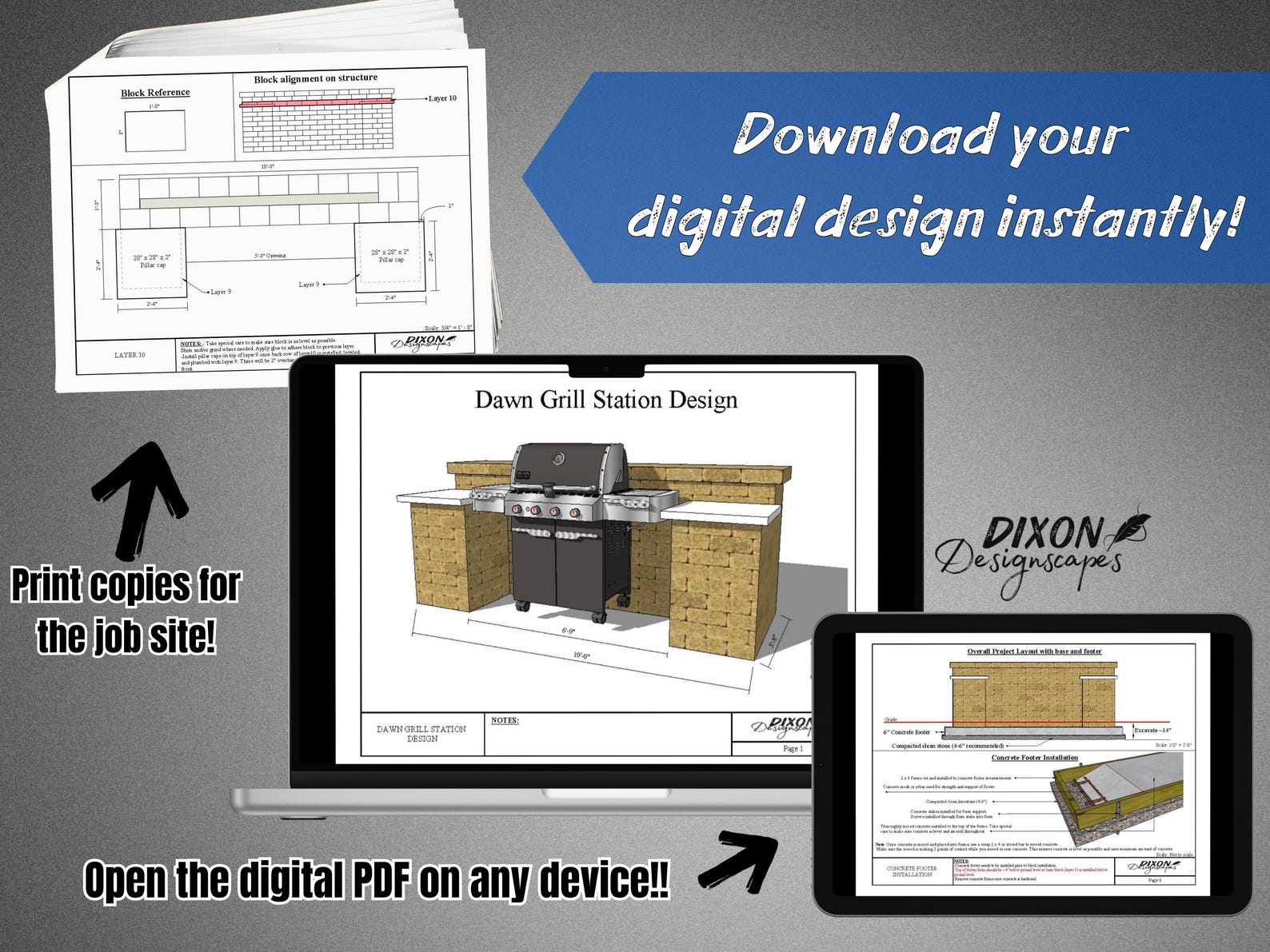Dawn Grill Station Design - DIY Grill Station Plans - Step-by-step ...