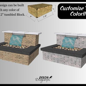 2' Spillway Water Feature Design - DIY Water Feature Plans - Step-by ...
