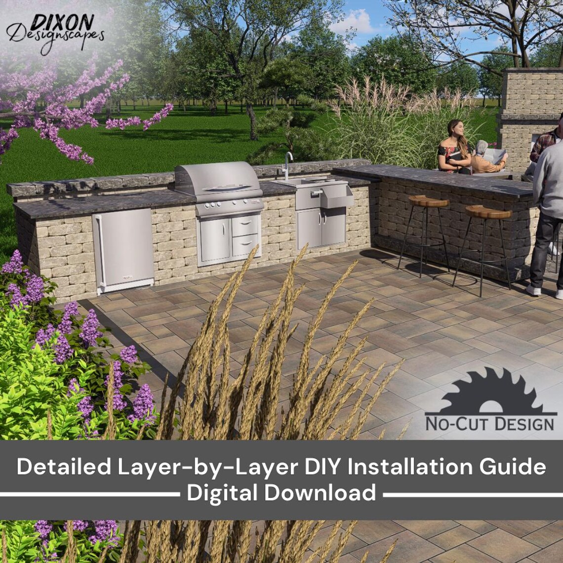 Harmony Outdoor Kitchen Design - DIY Outdoor Kitchen Plans - Step-by ...