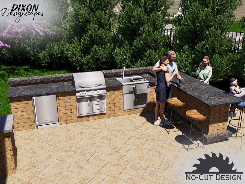 Harmony Outdoor Kitchen Design - DIY Outdoor Kitchen Plans - Step-by ...
