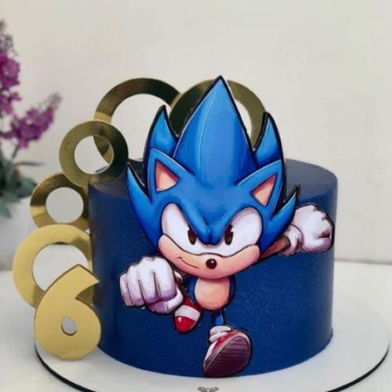 Sonic Cake Topper - Etsy