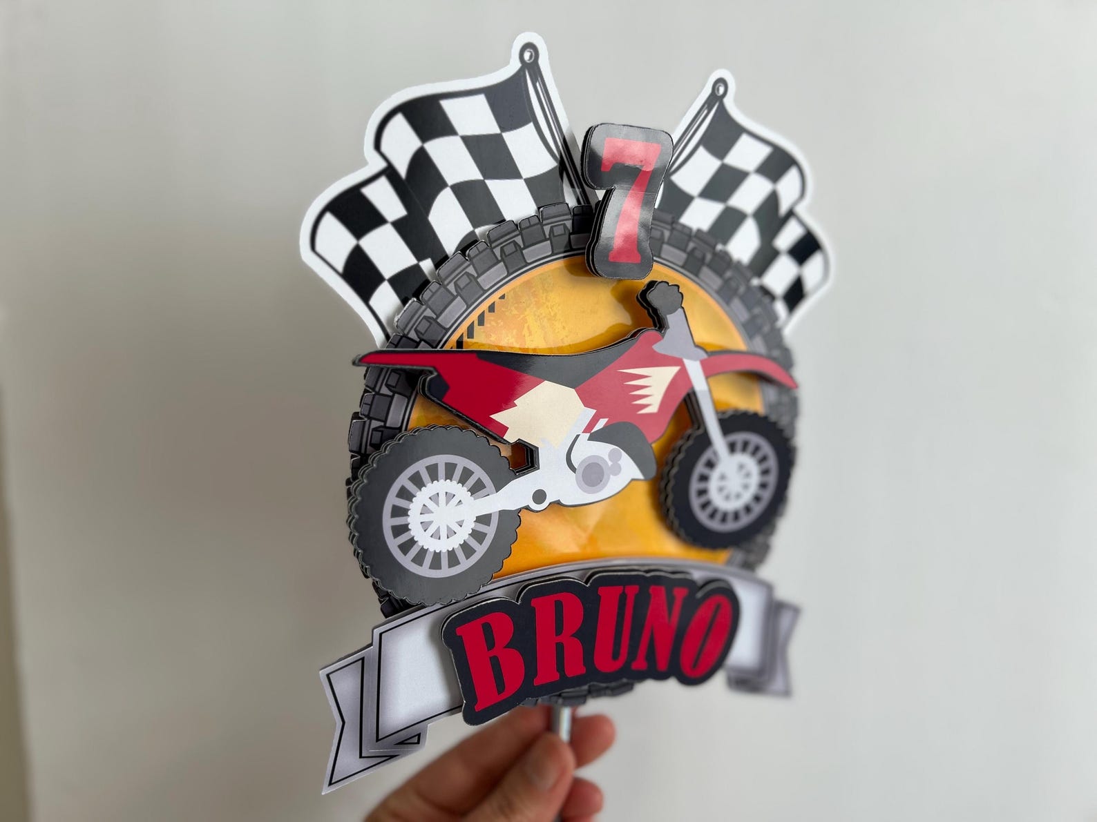 Motocross Cake Topper / Dirt Bike Cake Topper / Motocross Birthday Cake ...