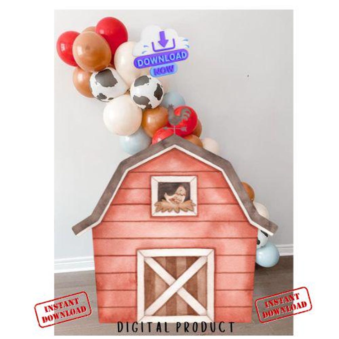 Farm Animals Party Prop, Farm Animals Theme Baby Shower, Farm Animals ...