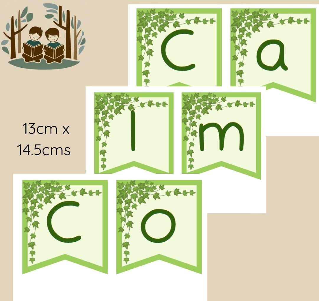 Calm Corner Bunting Hanging Ivy Design. - Etsy