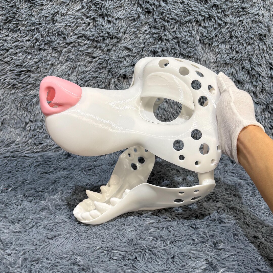 Wolf Mask Werewolf Fursuit Head Base Moveable Jaw Detachable 3D Printed ...