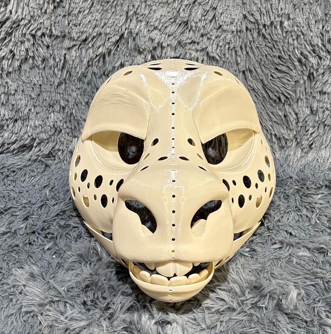 Cow Mask Bull Fursuit Head Base Moveable Jaw 3D Printed PLA Cosplay ...