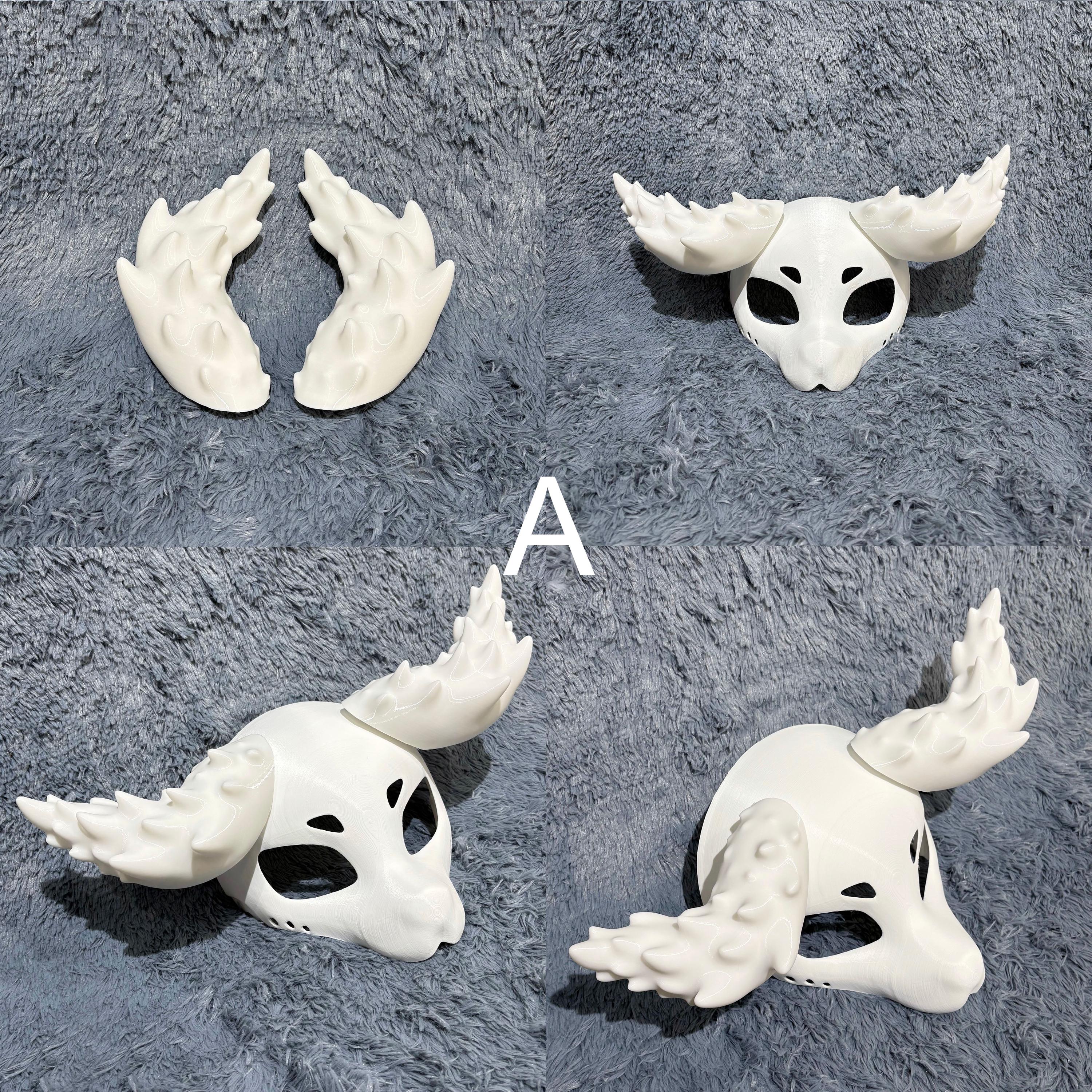 Kudu Horns Furry Fursuit Costume DIY Fantasy Goat Ball Deer Horn Animal ...