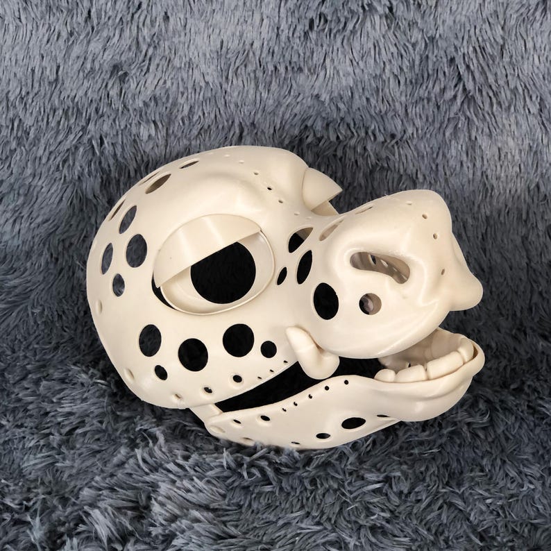 Longhorn Cow Mask Bull Fursuit Head Base Moveable Jaw 3D Printed PLA ...