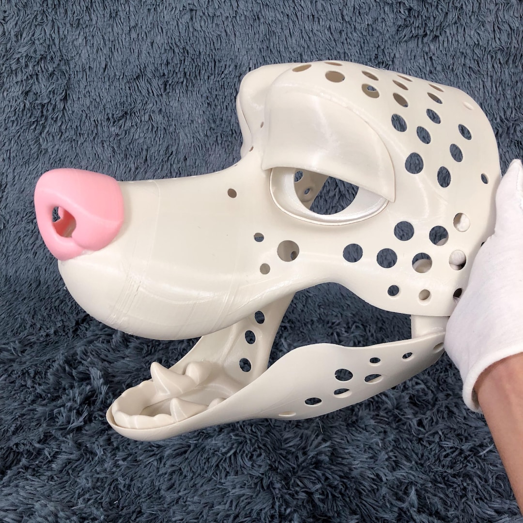 Canine Husky Fursuit Head Base K9 Movable Moving Hinge Jaw 3D Print ...