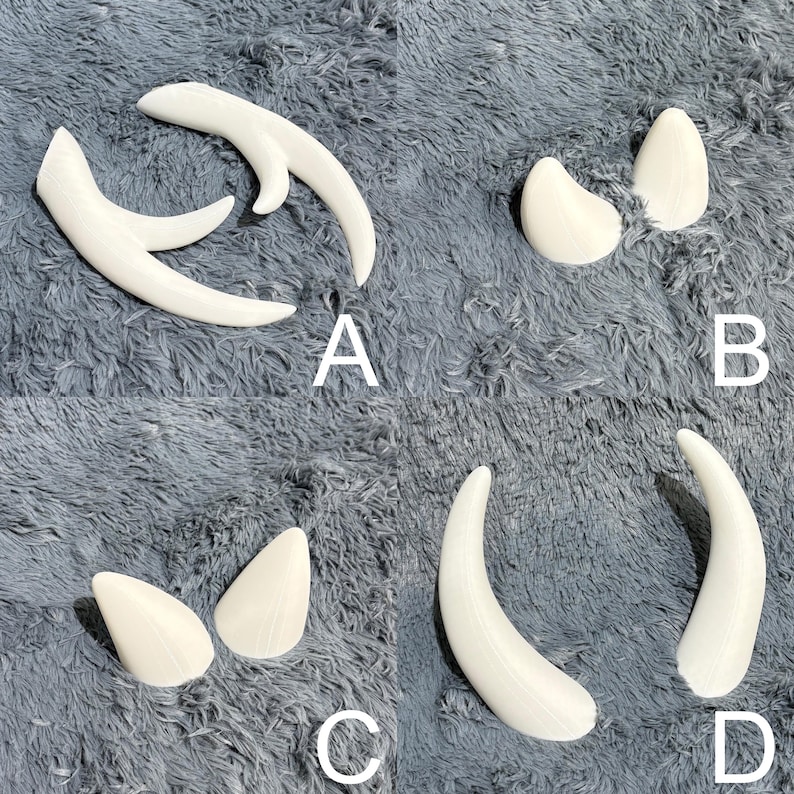 Furry Fursuit Costume DIY Horn Fantasy Dragon Ram Ball Deer Horn Animal ...