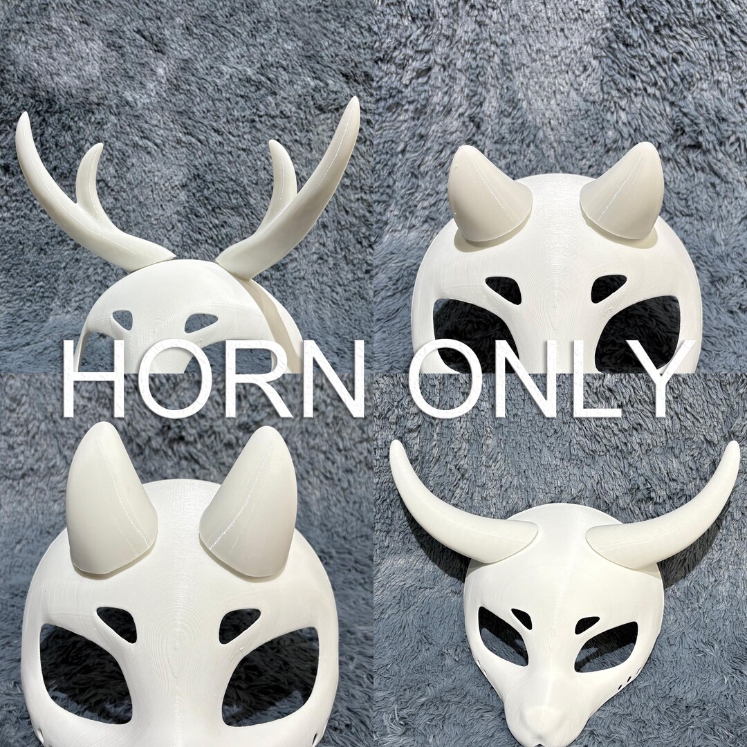 Furry Fursuit Costume DIY Horn Fantasy Dragon Ram Ball Deer Horn Animal ...
