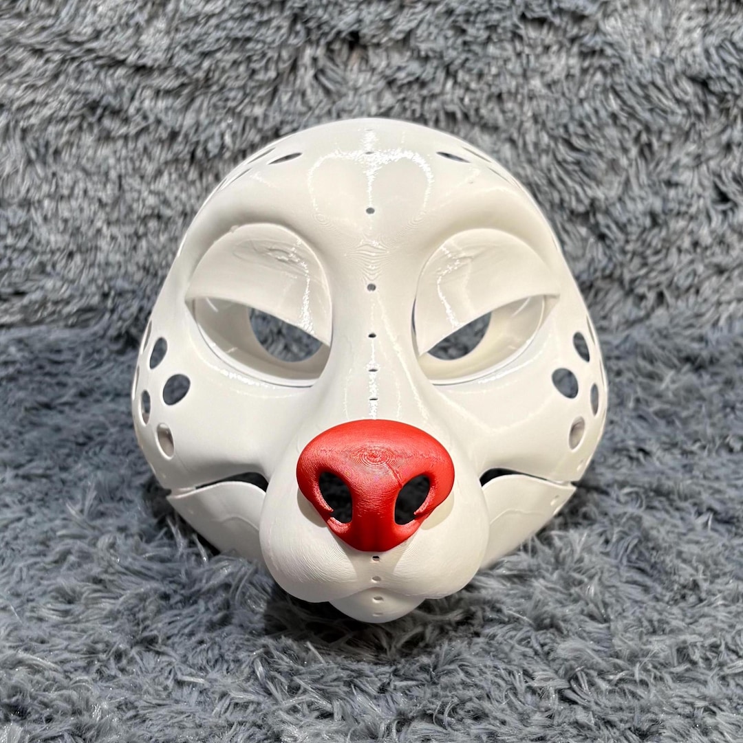Fox Head Base Masquerade Kitsune Furry Fursuit Mask 3D Print Therian ...