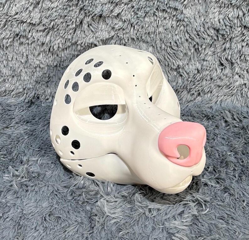 Wolf Mask Werewolf Fursuit Head Base Moveable Jaw Detachable 3D Printed ...