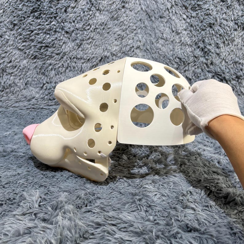 Ferret Mask Skull Caniform Furry Fursuit Head Base Moving Jaw 3D ...