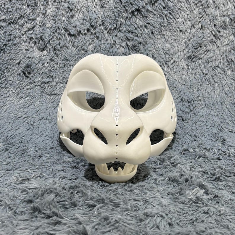 Needle Dragon Mask Fantasy Fursuit Head Base Moveable Jaw 3D Printed ...