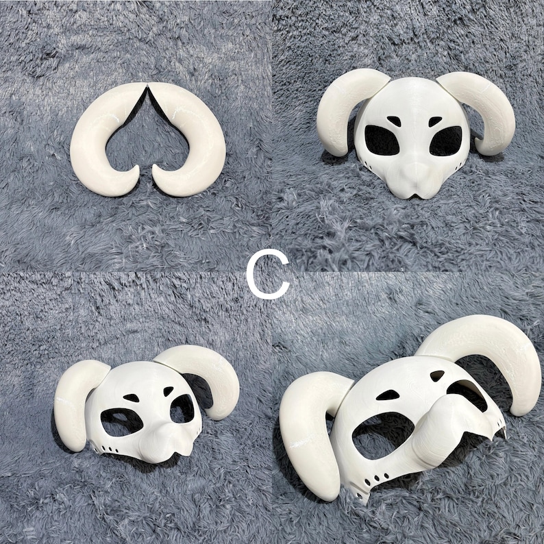 Kudu Horns Furry Fursuit Costume DIY Fantasy Goat Ball Deer Horn Animal ...