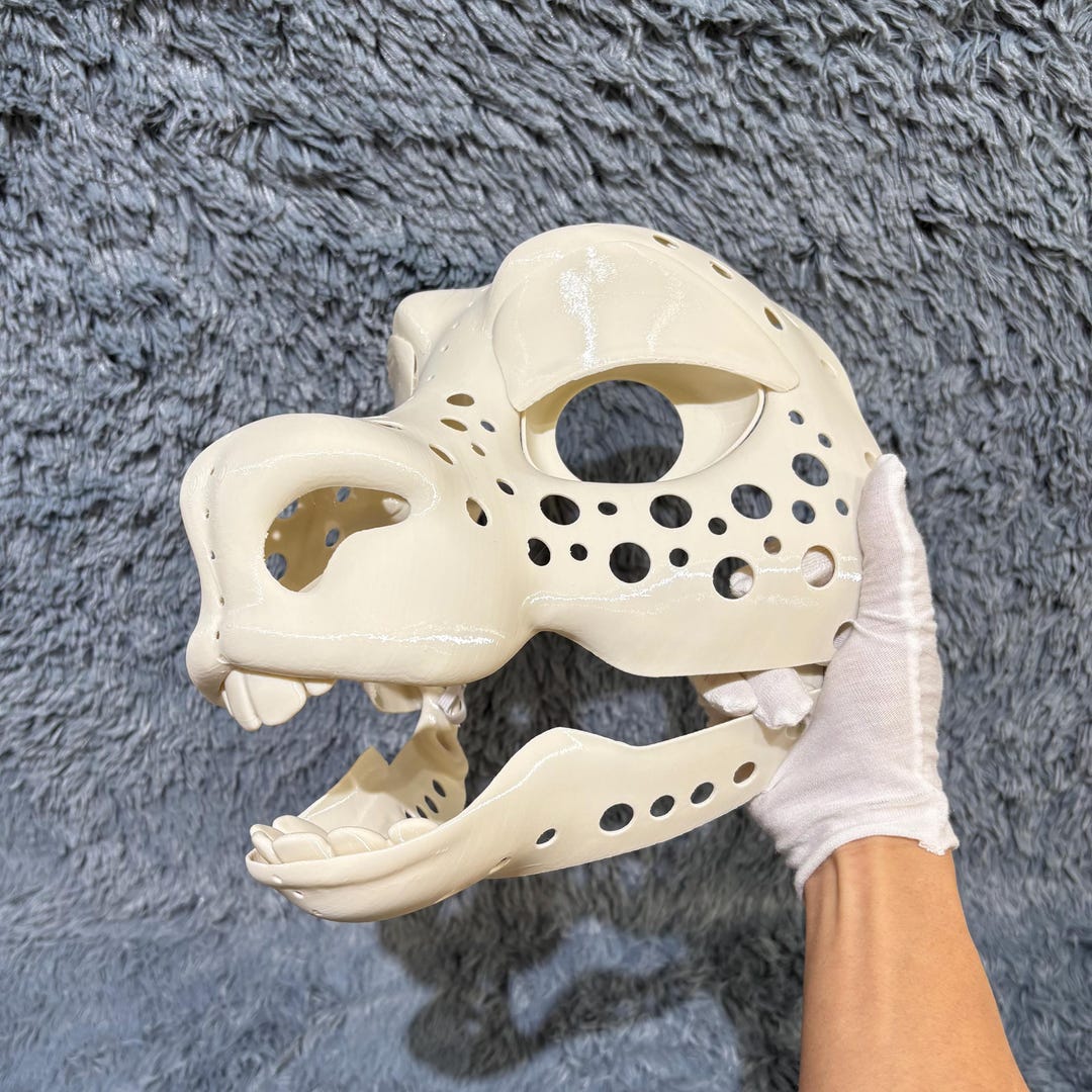 Cow Mask Bull Fursuit Head Base Moveable Jaw 3D Printed PLA Cosplay ...