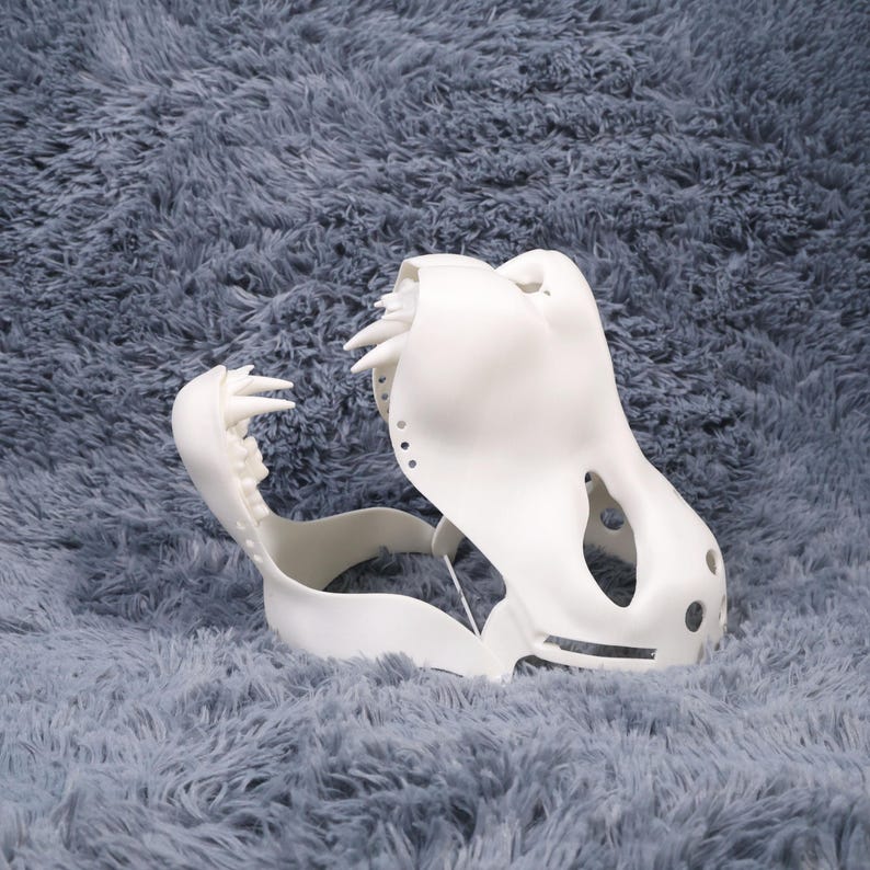 Realistic Lion Fursuit Skull Base Moving Jaw 3D Printed Big Cat Head ...