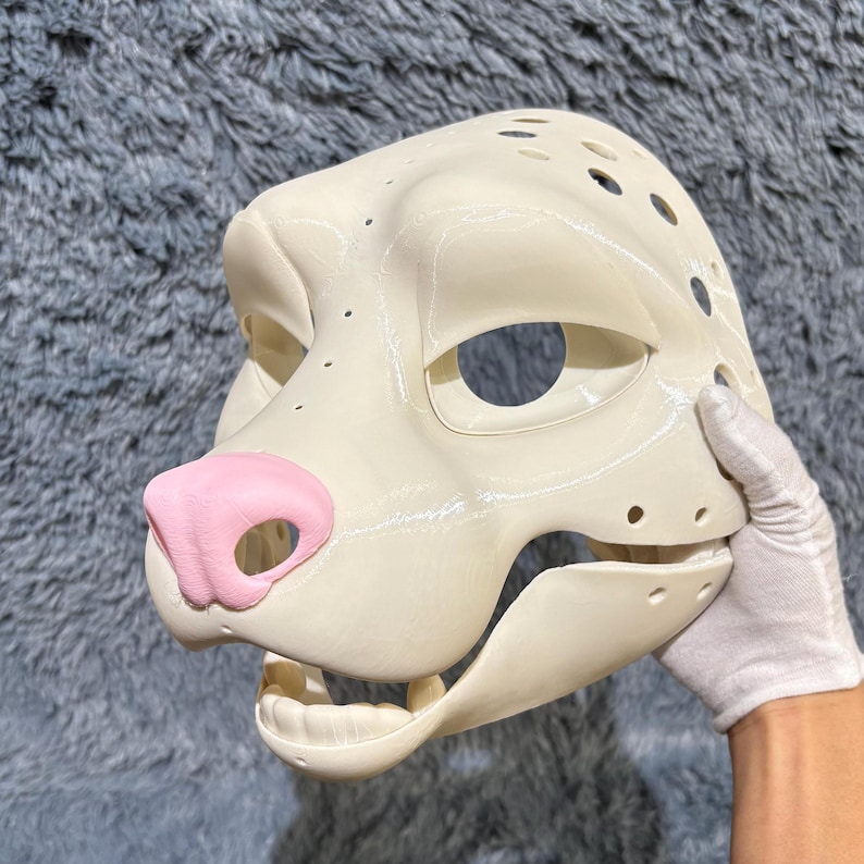Ferret Mask Skull Caniform Furry Fursuit Head Base Moving Jaw 3D ...