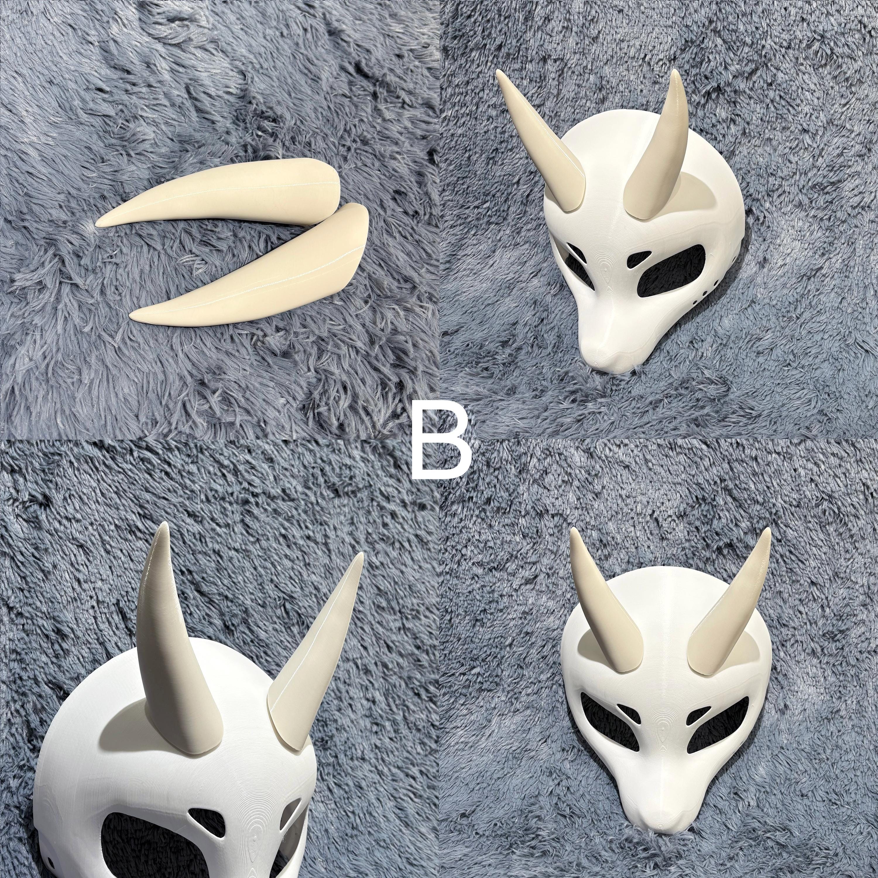 Bull Horns Furry Fursuit 3D Printed Furry Cosplay Customizable ...