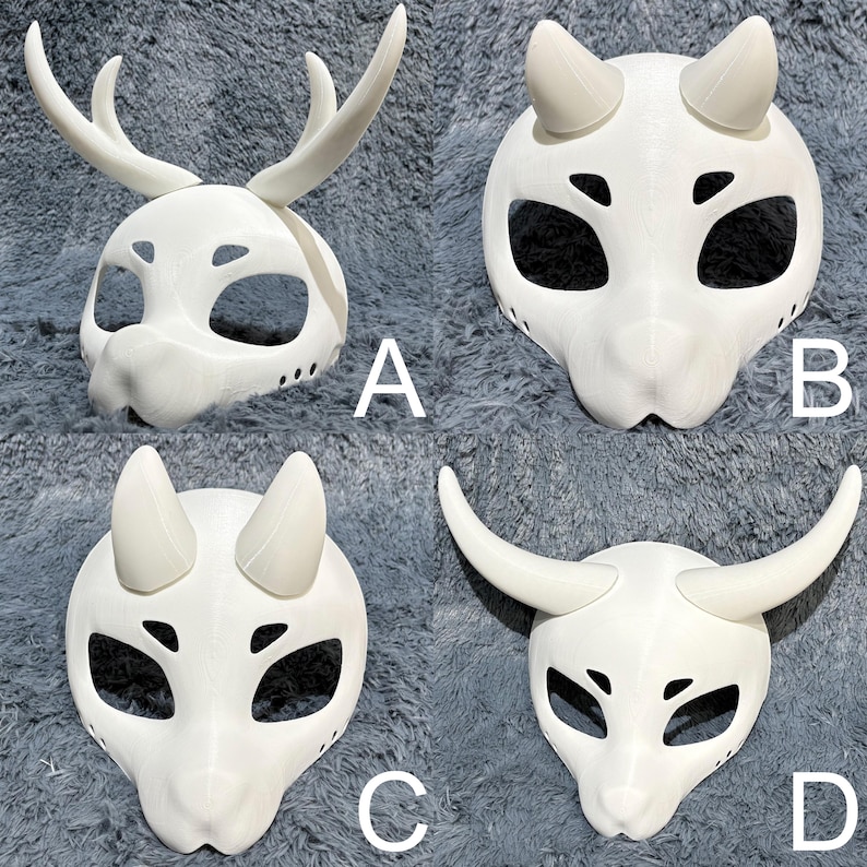 Furry Fursuit Costume DIY Horn Fantasy Dragon Ram Ball Deer Horn Animal ...