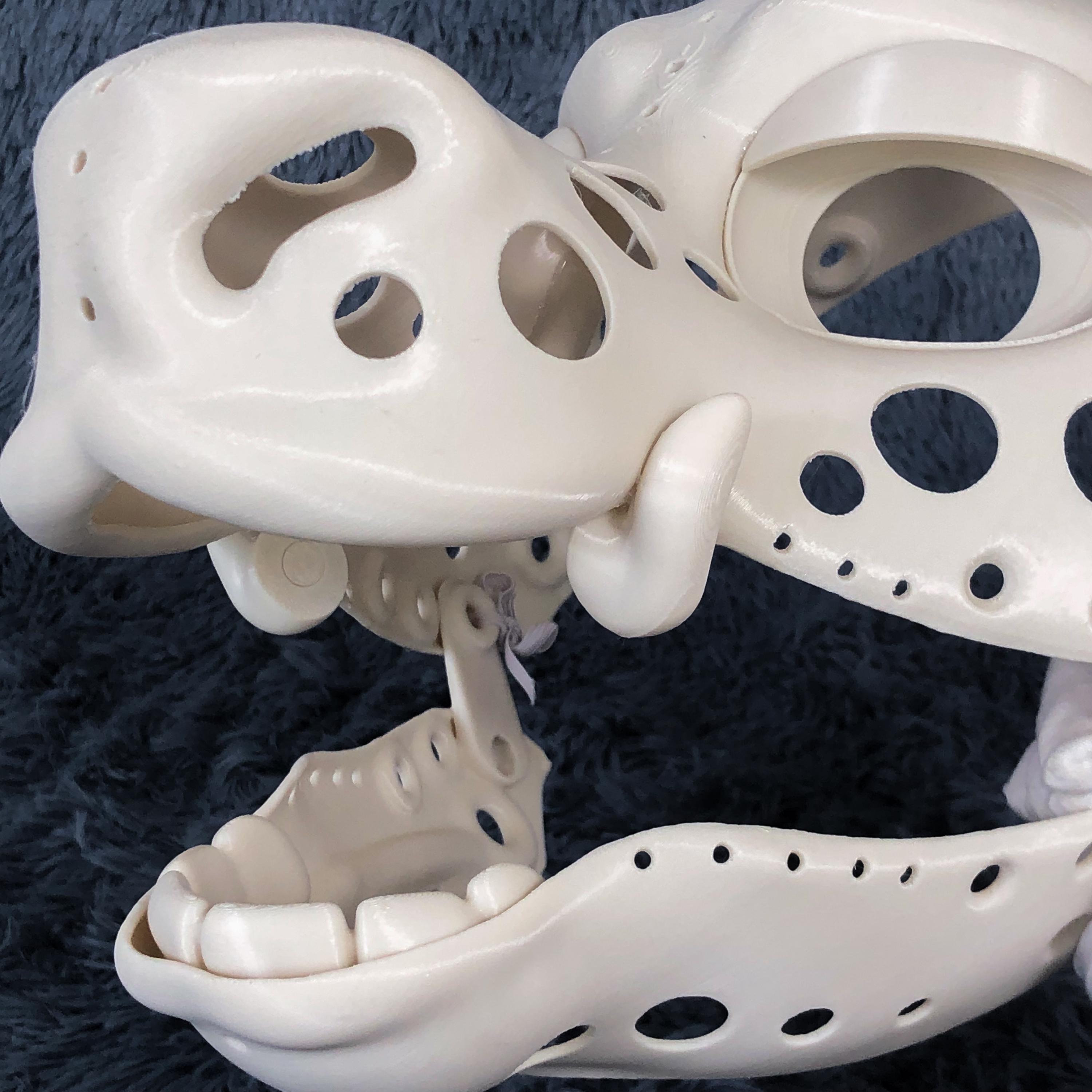 Longhorn Cow Mask Bull Fursuit Head Base Moveable Jaw 3D Printed PLA ...