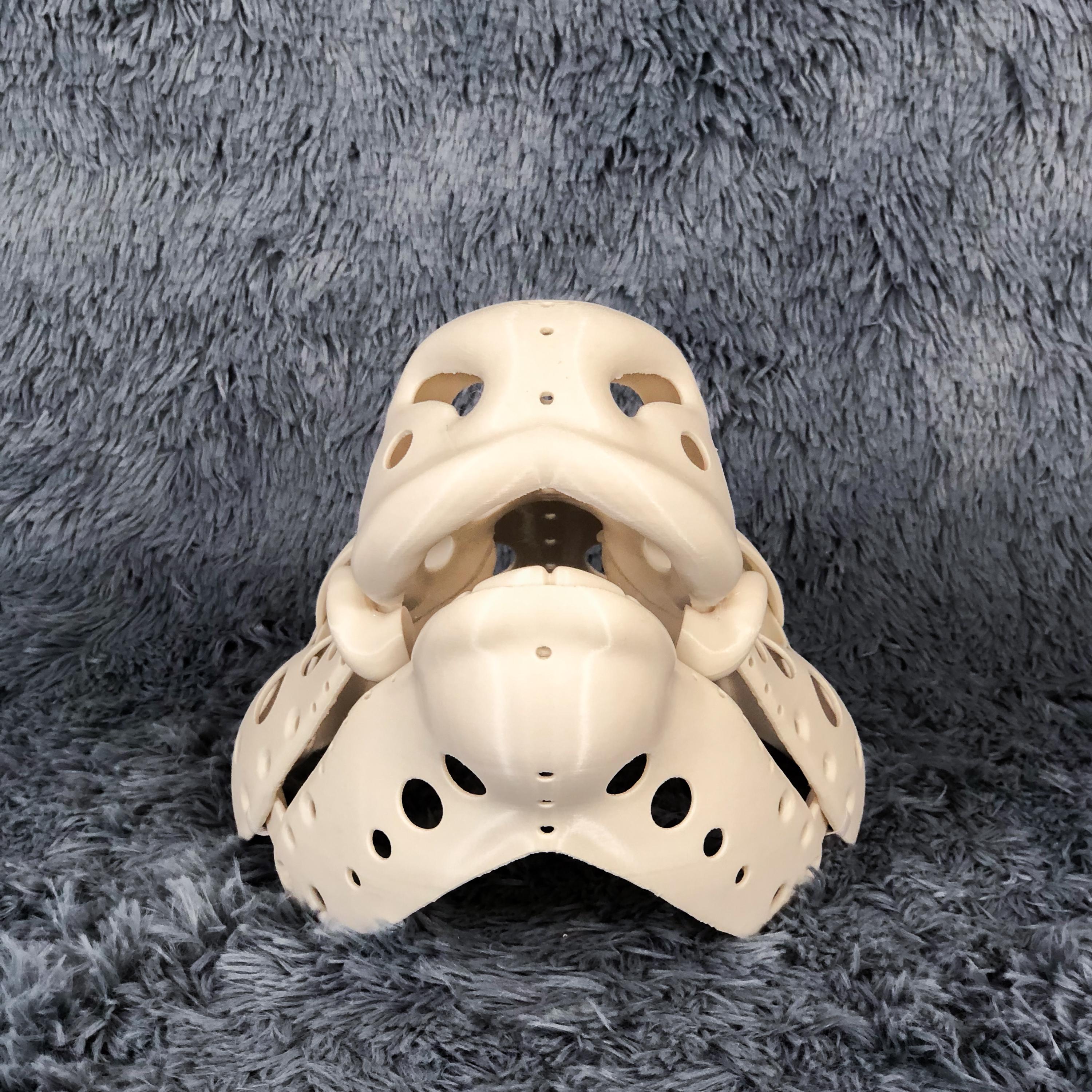 Longhorn Cow Mask Bull Fursuit Head Base Moveable Jaw 3D Printed PLA ...