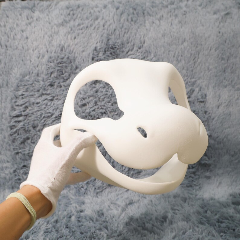 3nake Inspired KIG Furry Mask Base DIY Anime Style Head Blank for ...