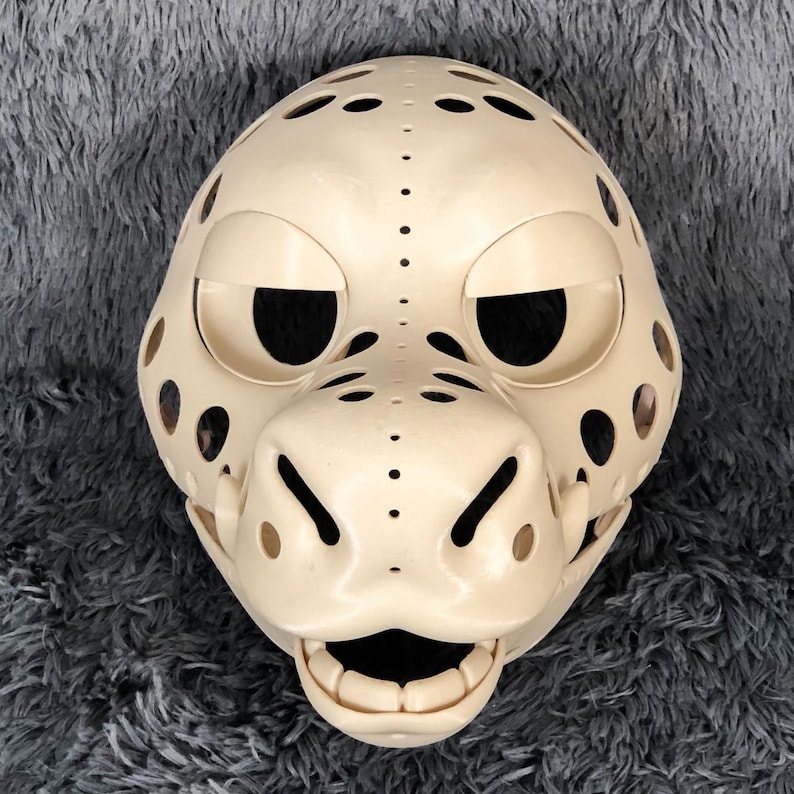 Longhorn Cow Mask Bull Fursuit Head Base Moveable Jaw 3D Printed PLA ...