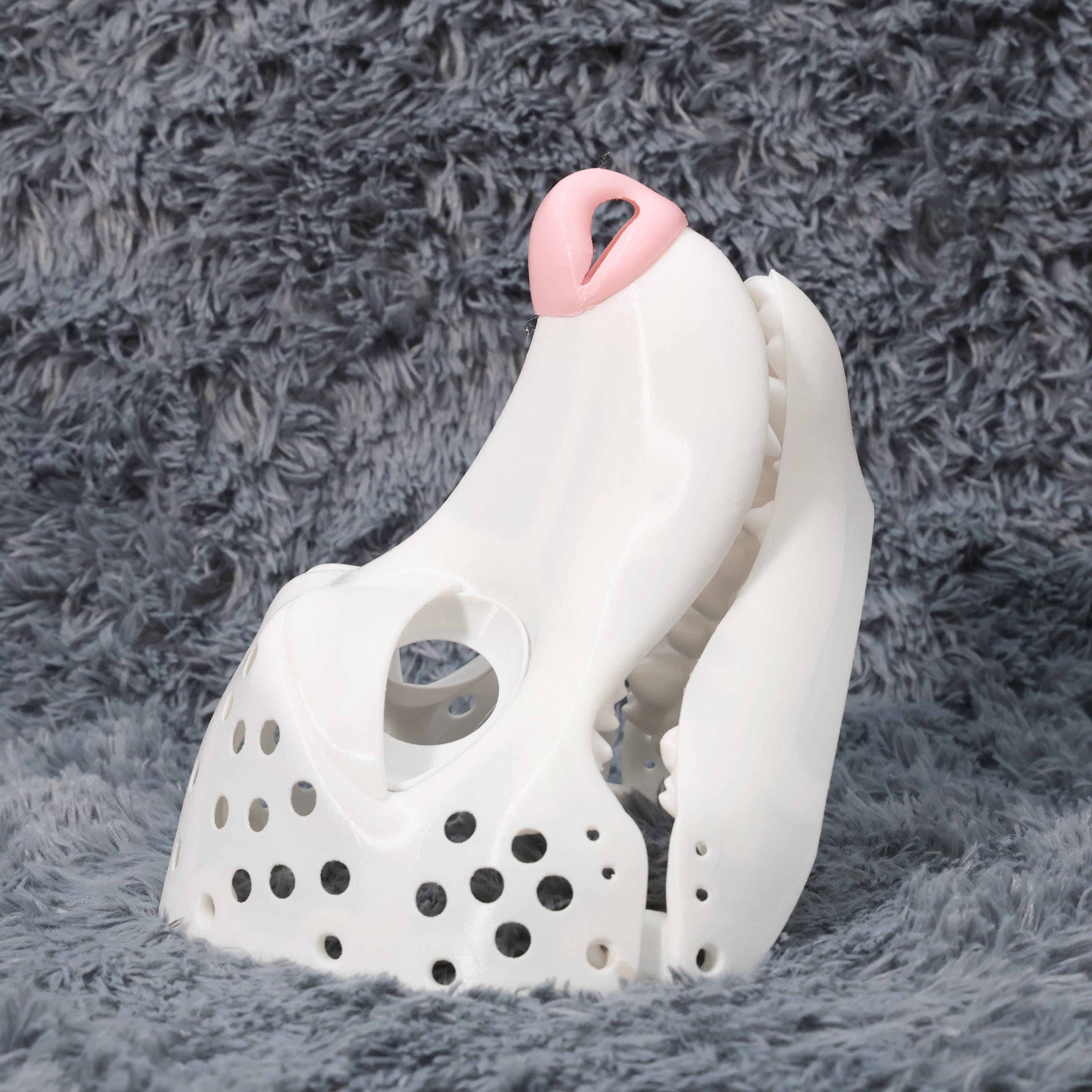 Fierce Possum Fursuit Head Base DIY Opossum Mask With Moving Jaw Pink ...