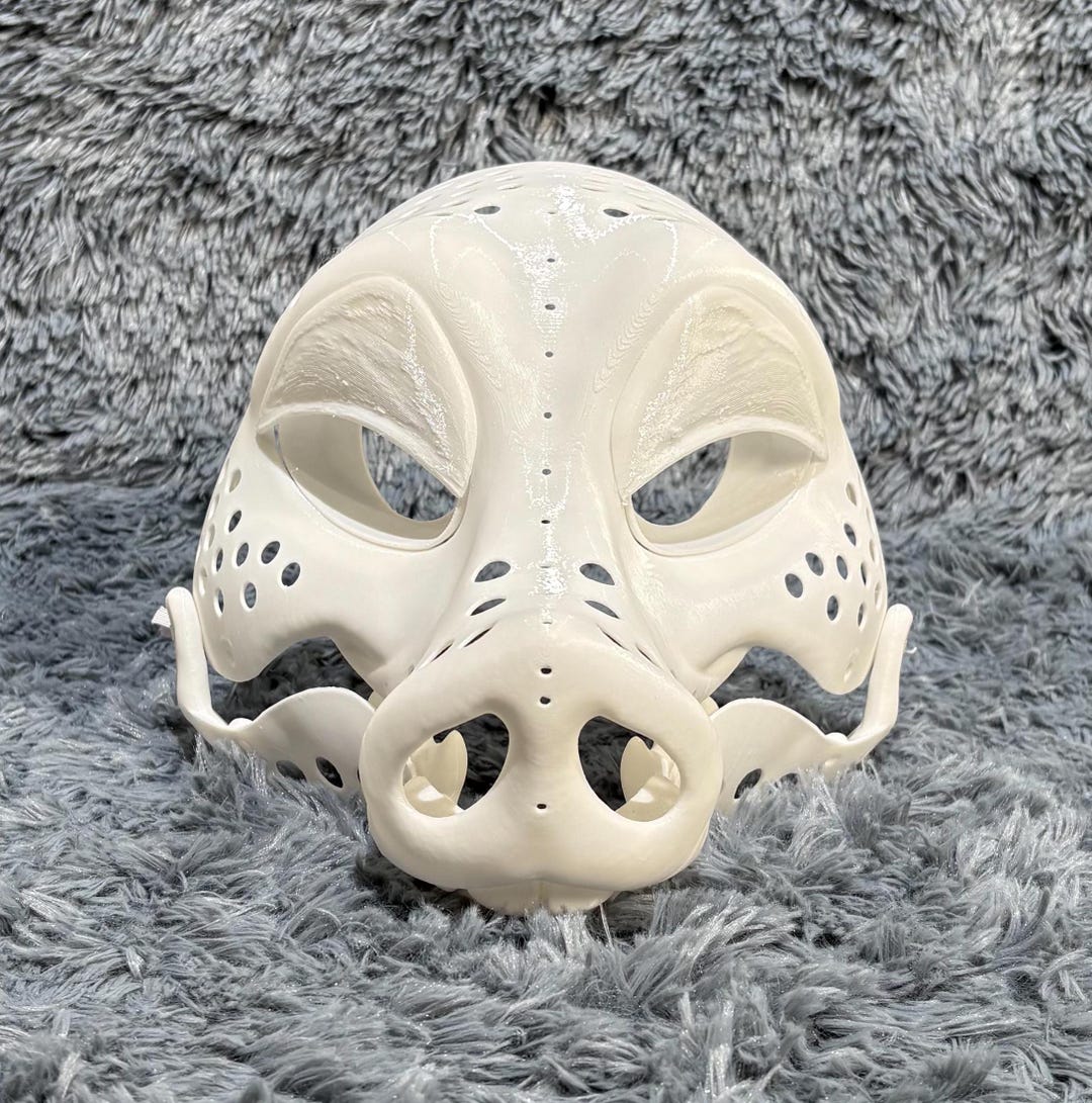 Boar Face Mask Skullpig Hog Ungulate Fursuit Head Base 3D Printed ...