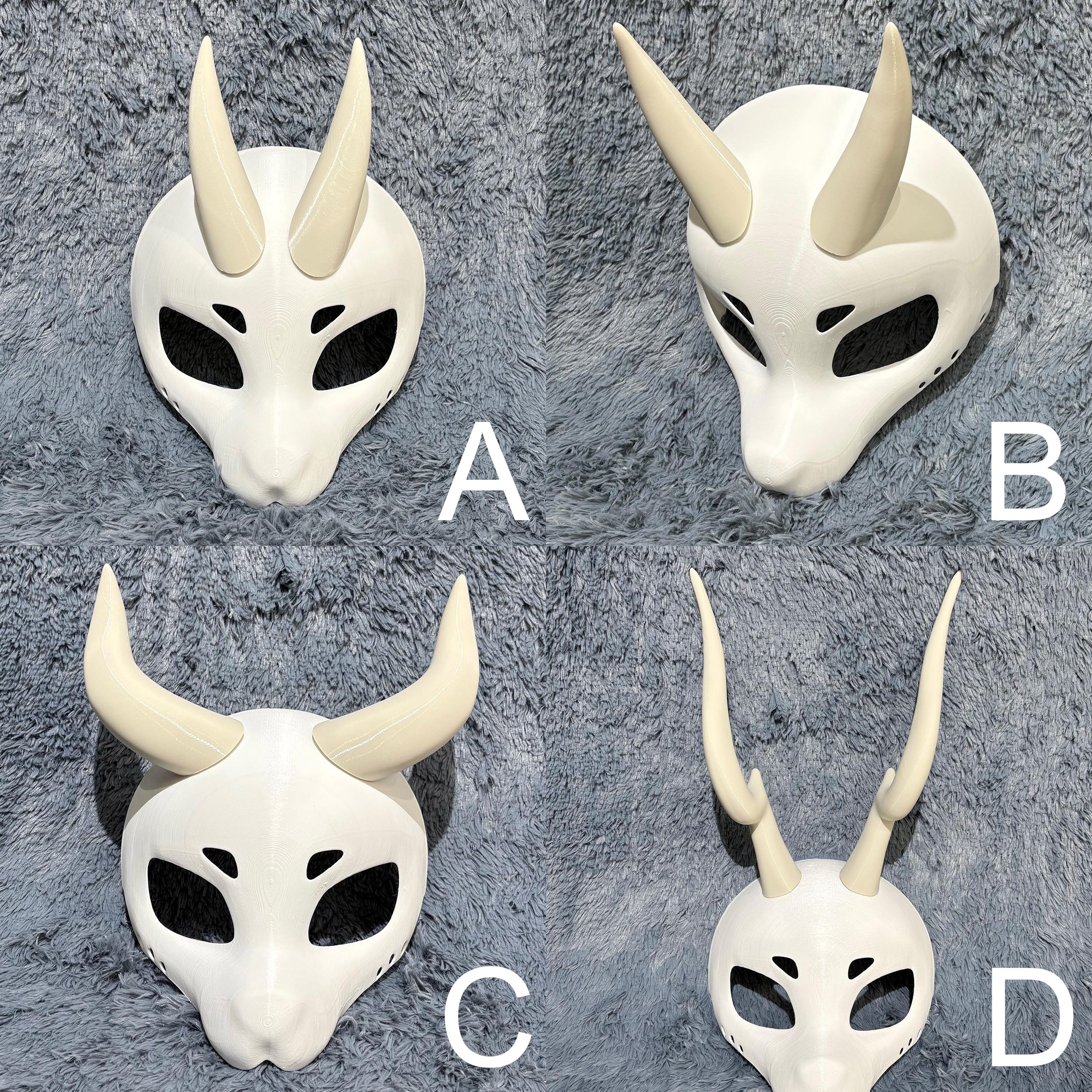Bull Horns Furry Fursuit 3D Printed Furry Cosplay Customizable ...