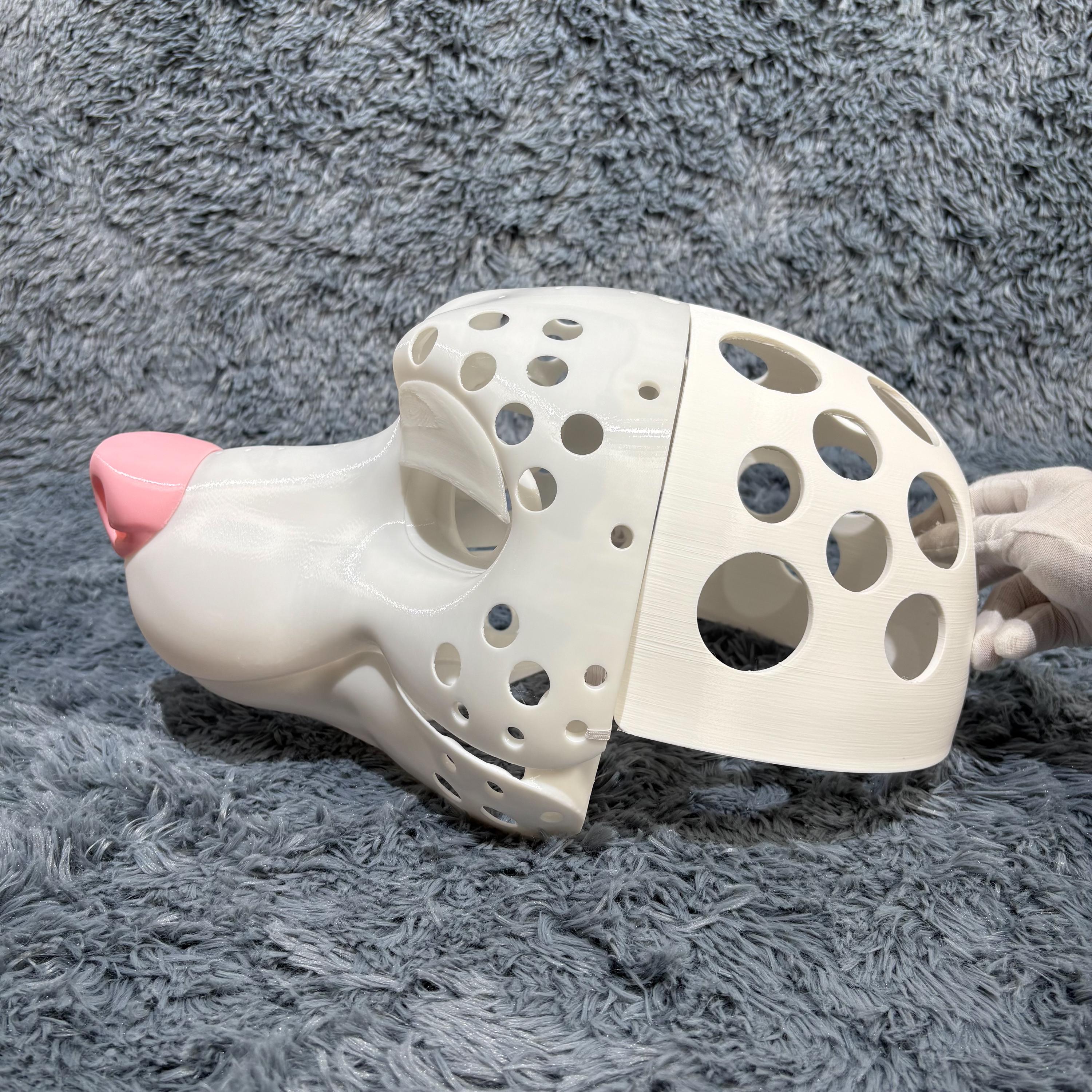 Wolf Mask Werewolf Fursuit Head Base Moveable Jaw Detachable 3D Printed ...