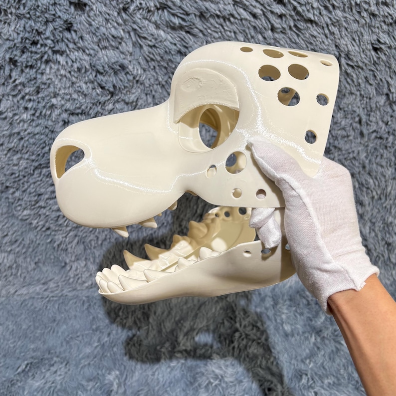 Velocipede Mask Skull T. Rex Furry Fursuit Head Base Moving Jaw 3D ...