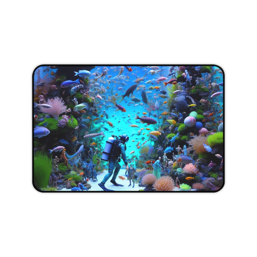 Dive Deep Sea - Desk Mat - Etsy