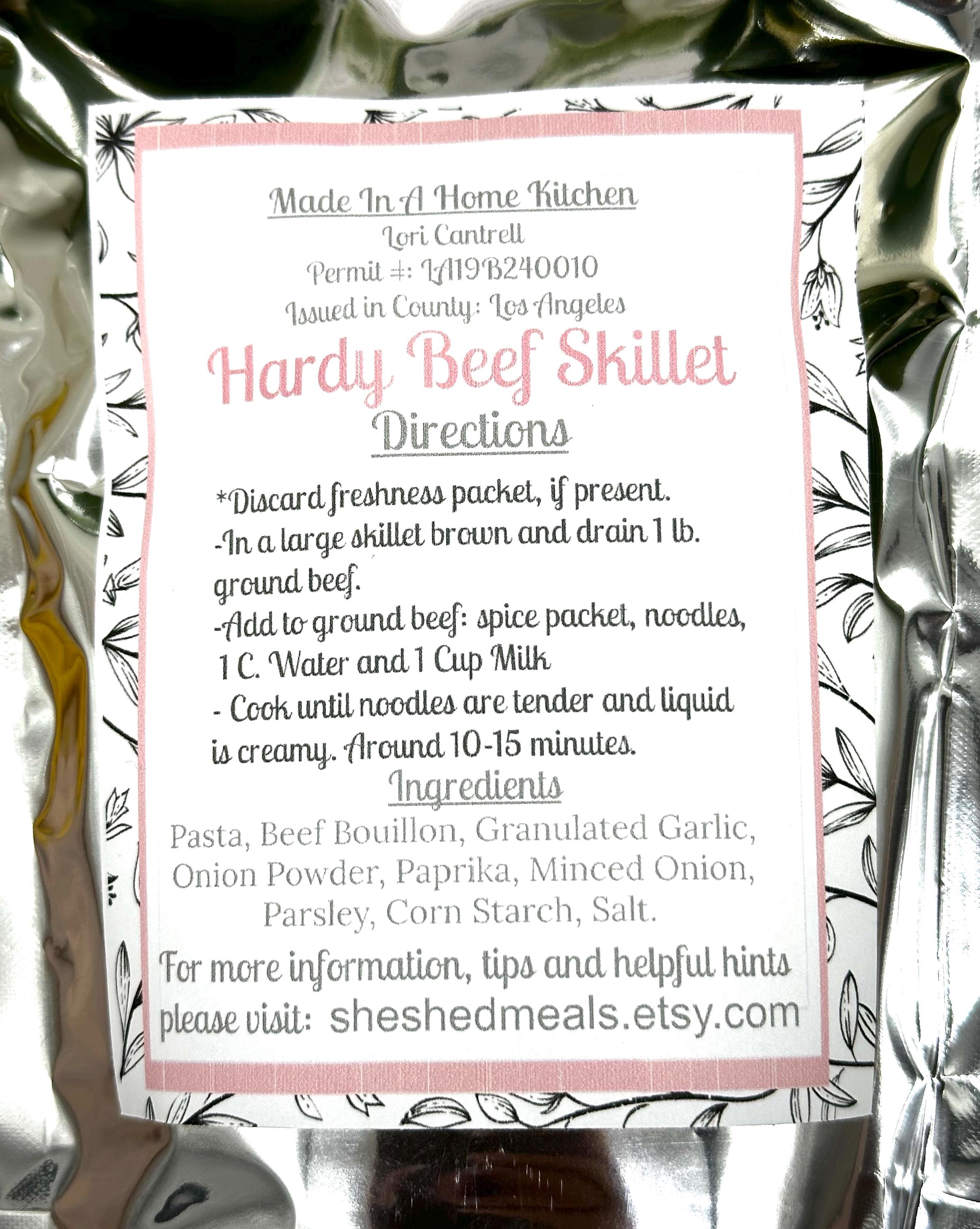Hardy Beef Skillet Mix - Etsy