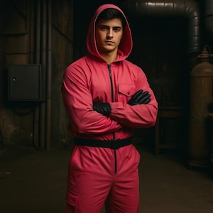 Squidgame Pink Soldier Costume - Etsy