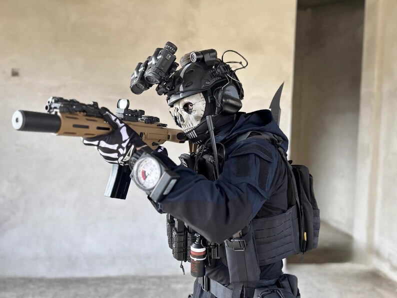Full Mask of Ghost / Operator Ghost Mask / Airsoft or Cosplay V1 ...
