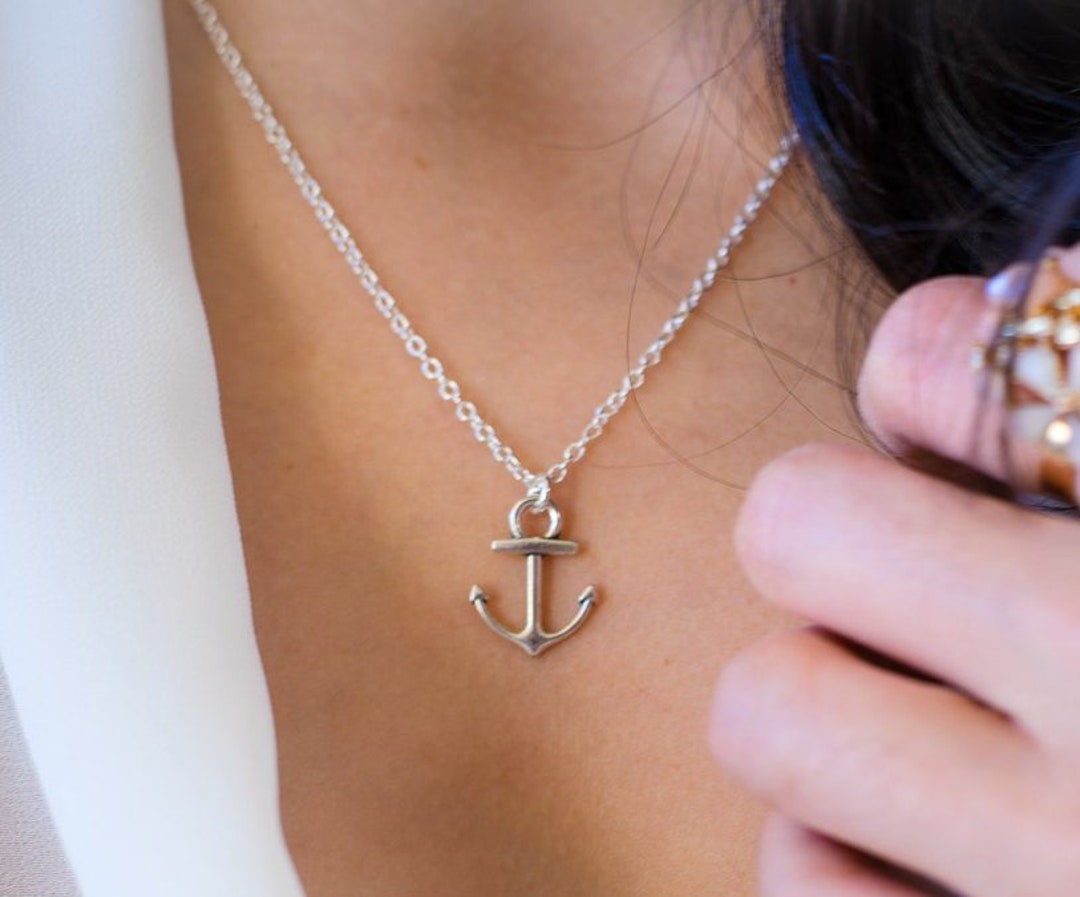 Anchor Necklace, Anchor Jewelry, Nautical Jewelry, Nautical Gift ...
